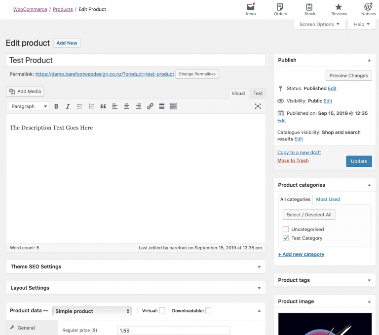 How To Modify An Existing Product In The Woocommerce Store 