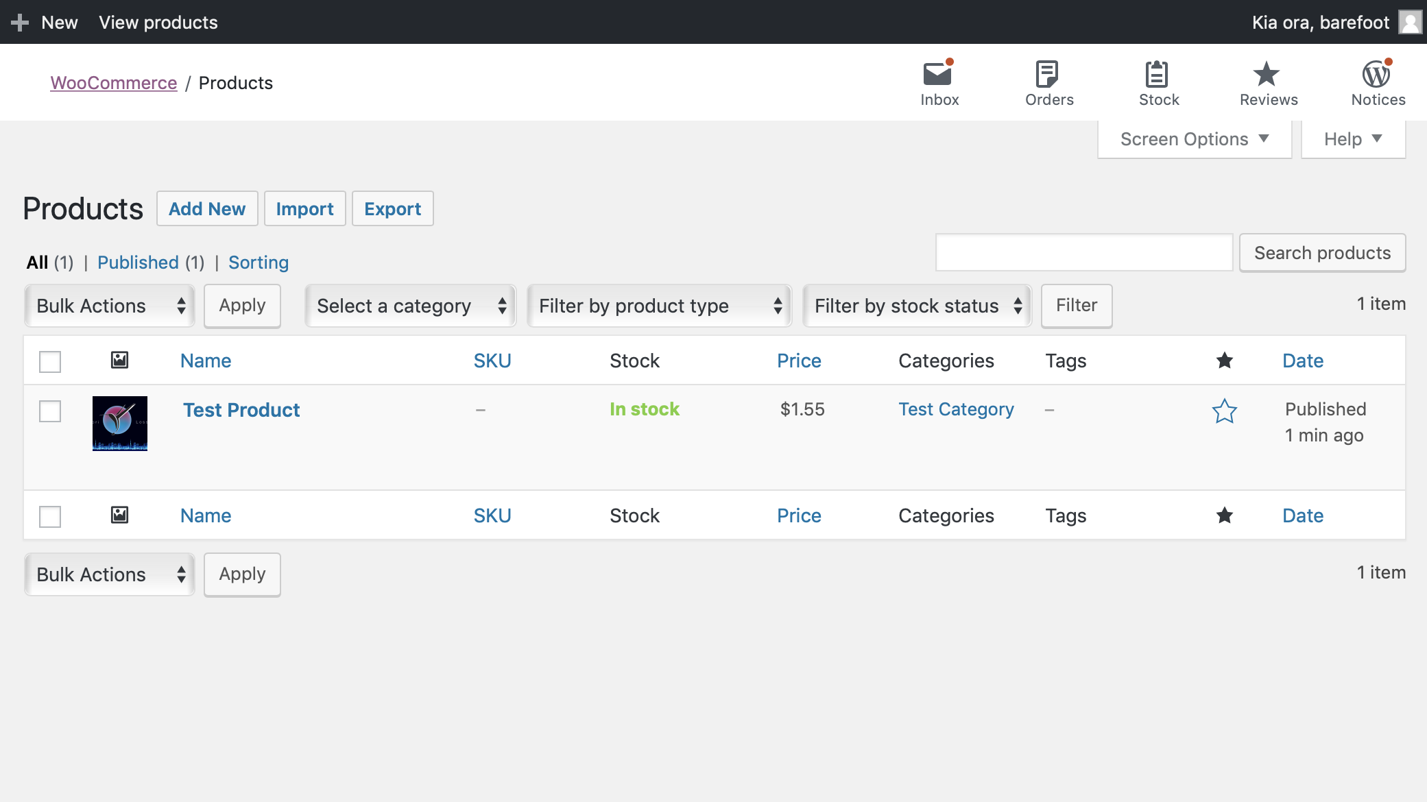How to modify an existing product in the WooCommerce Store